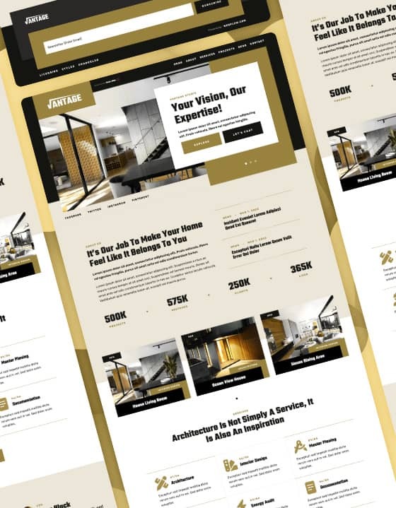 Vantage - Architecture HTML5 Responsive Website Template